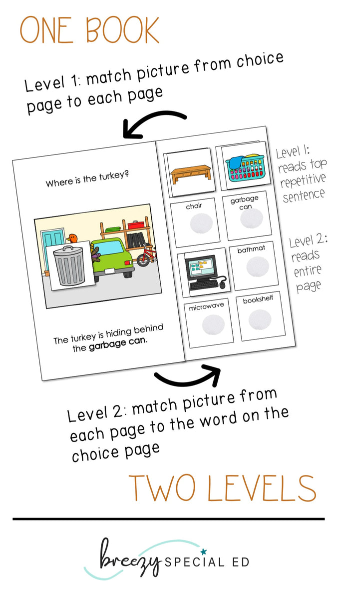 Thanksgiving Interactive Adapted Books for Special Education – Breezy ...