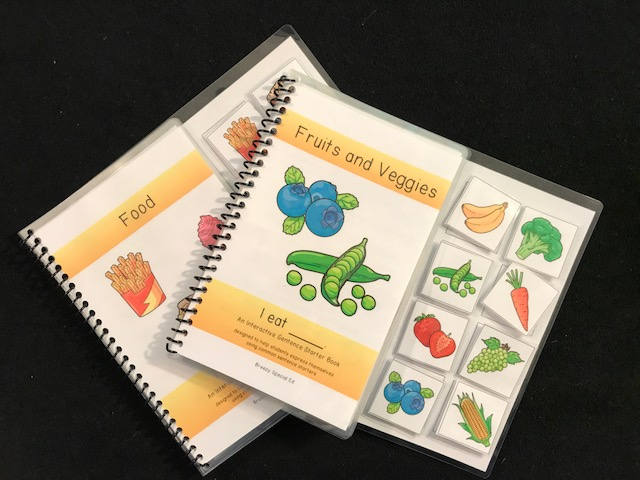 Fruits and Veggies and Food Sentence Starter Adapted Books (I Eat) - F ...