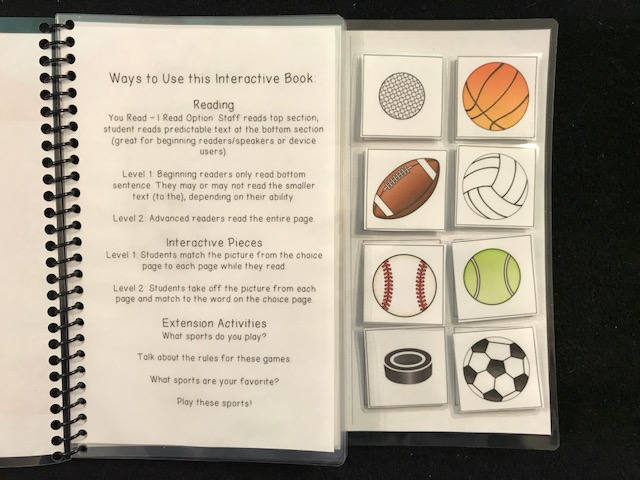 Sports and Games Sentence Starter Adapted Books (I Play) - Fully Prepp ...