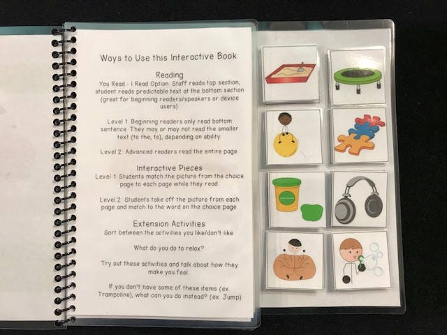 Sensory and Colors Sentence Starter Adapted Books (I Want) - Fully Pre ...