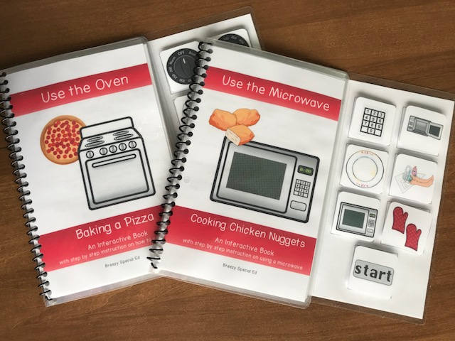 Cooking How to Books (Microwave and Oven) Interactive/Adapted for Spec ...