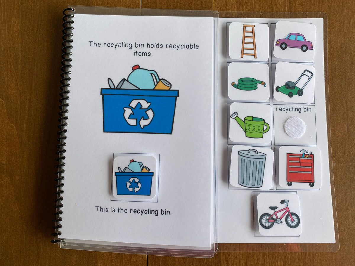 Garage Vocabulary Life Skills Adaptive Booklet w Task Cards (Special E ...