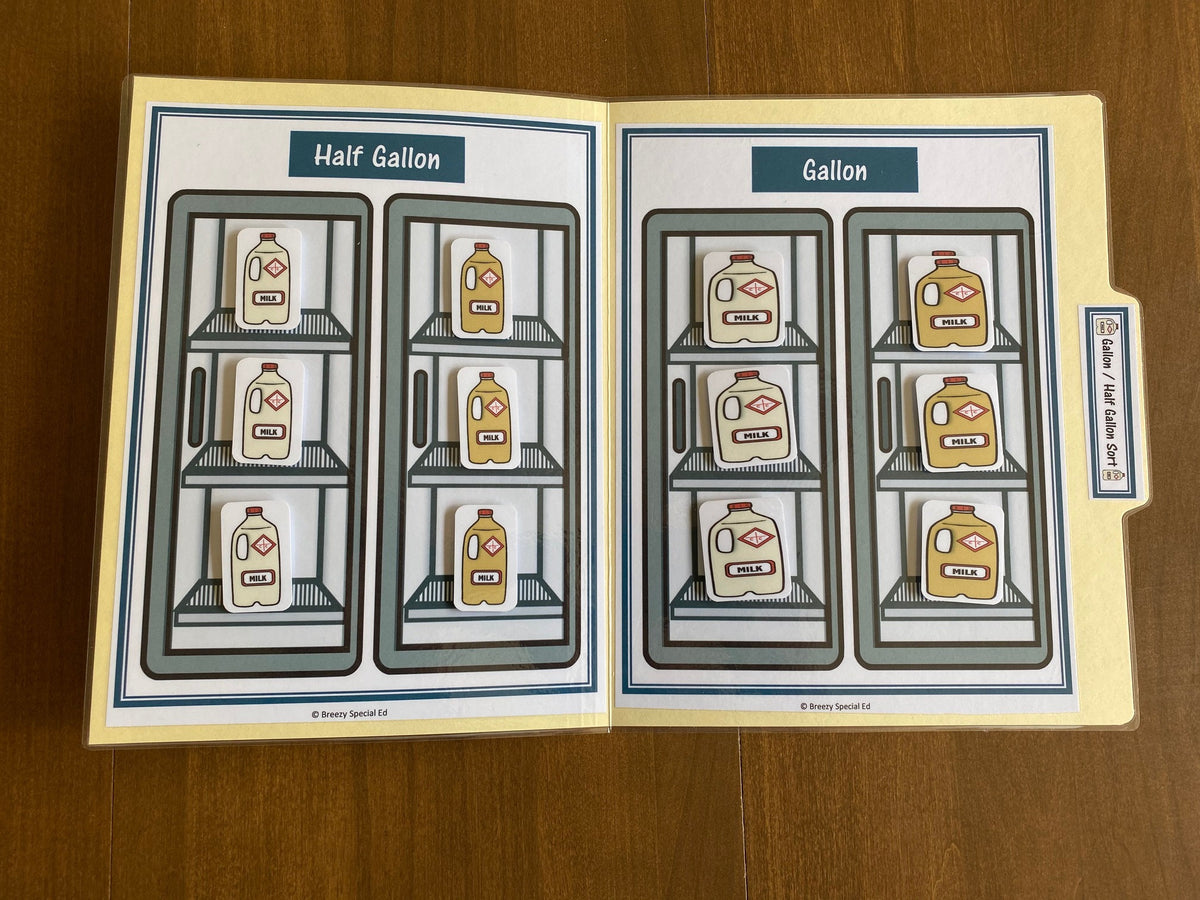 Grocery Store Life Skill file folders for special education (10pk) - F ...