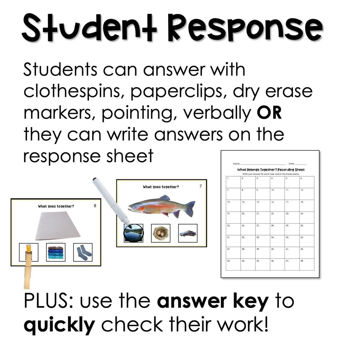 What Belongs Together? Associations task cards for autism and special ...