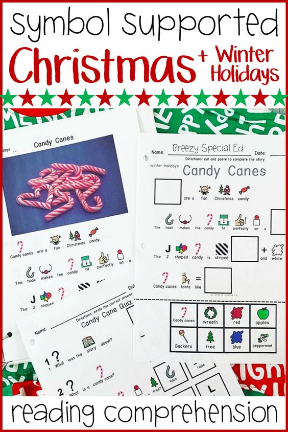 Christmas and Holidays - Symbol Supported Reading Comprehension for Sp ...