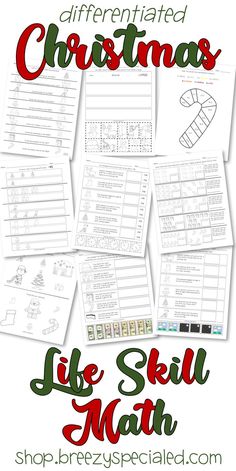 Christmas Differentiated Life Skill Math Pack (special education ...