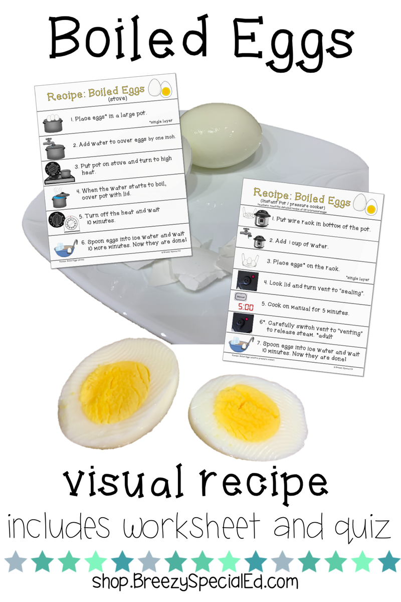 Dying Easter Eggs and MORE Visual Recipes for Special Education ...