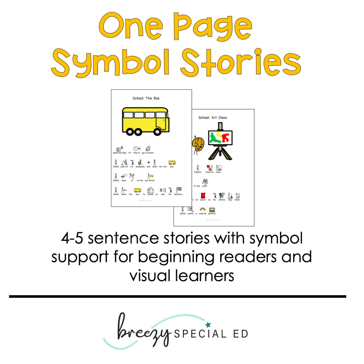 School - Symbol Supported Reading Comprehension for Special Ed – Breezy ...