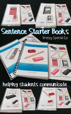 I Need Interactive / Adapted Sentence Starter Book - special education ...