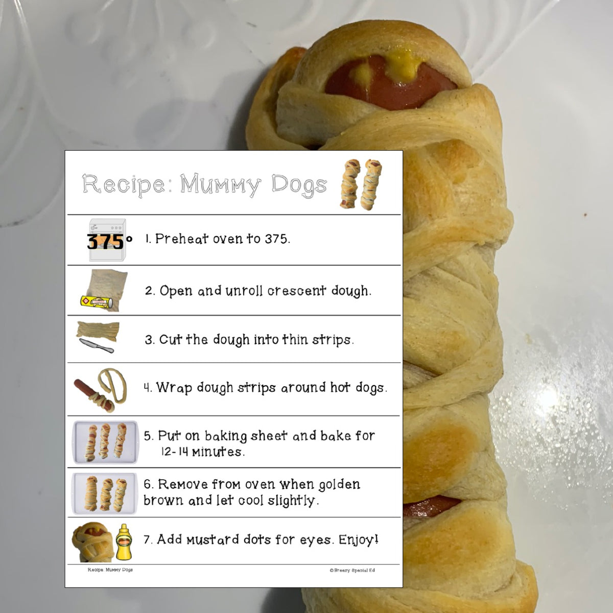 Fall and Halloween Visual Recipes for Special Education – Breezy Special Ed