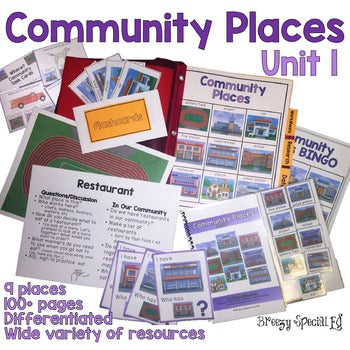 Community Places Unit for Special Education: Unit 1 – Breezy Special Ed