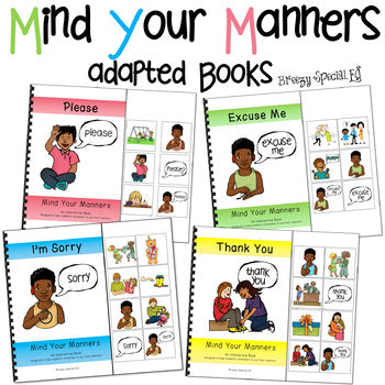 Mind Your Manners Interactive (Adapted) Books for Special Ed – Breezy ...