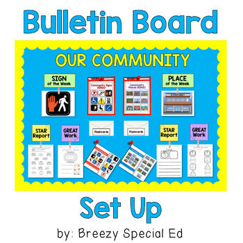 Community Signs and Places Bulletin Board for Special Education (FREE ...