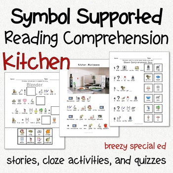 Kitchen - Symbol Reading Comprehension for Autism / Special Education ...