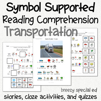 Transportation - Symbol Supported Picture Reading Comprehension ...
