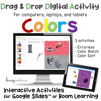 Distance Learning: Colors Interactive Digital Activities for Special E ...