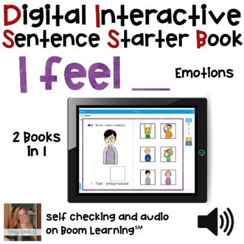 Digital Interactive Books - I Feel - Sentencer Starter Books - Boom Ca ...