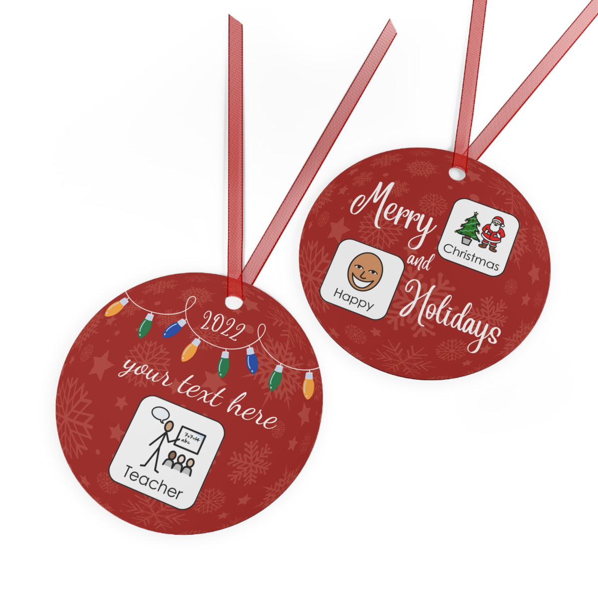 PERSONALIZED Special Education Teacher Metal Ornament with Picture Com ...