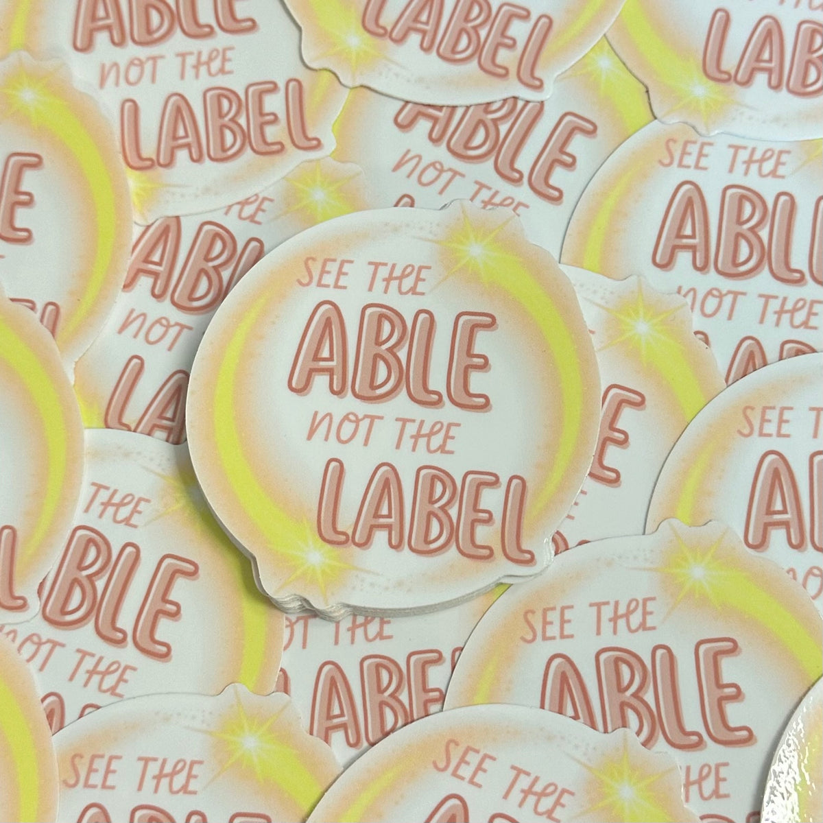 See The Able Not The Label | Teacher Sticker | Special Education ...