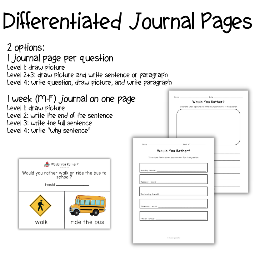 Would You Rather? Back to School Questions + Journal Prompts – Breezy ...
