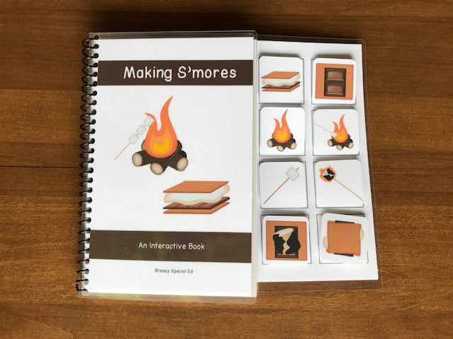 S'mores Visual Recipe and Adapted Book for Special Education – Breezy ...