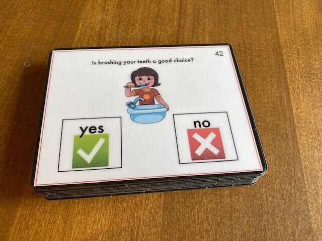 Is it a Good Choice? Behavior Task Cards for autism and special educat ...