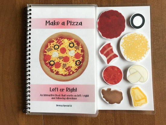 Food Adapted Books Following Directions (Left / Right and More) for Sp ...