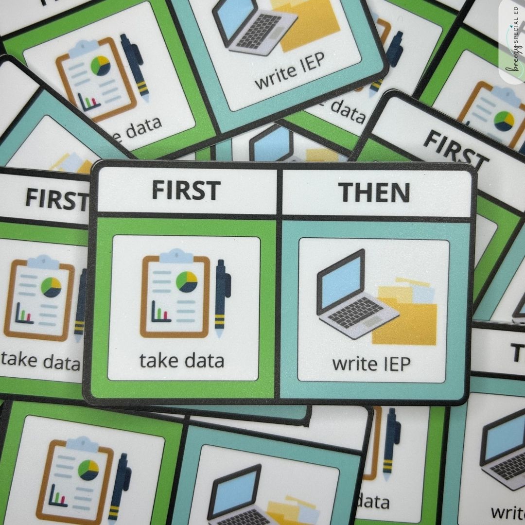 First Take Data Then Write IEP | Special Education Teacher Sticker ...