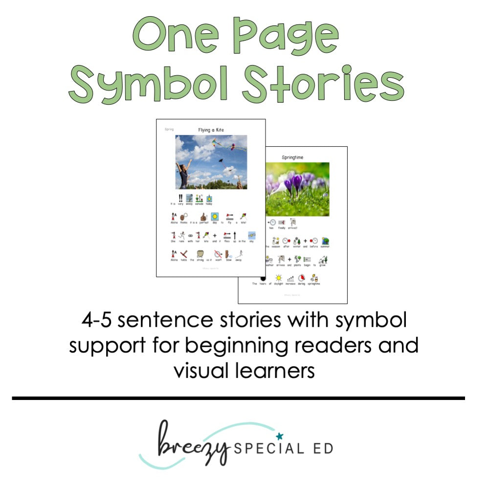 Spring and Easter - Symbol Supported Picture Reading Comprehension for ...