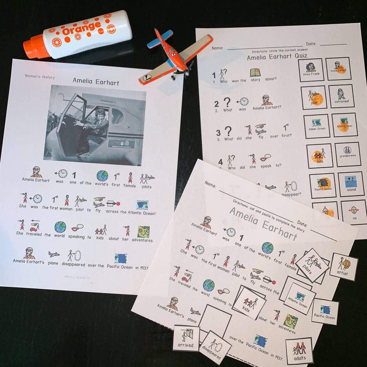 Women's History - Symbol Supported Picture Reading Comprehension for S ...