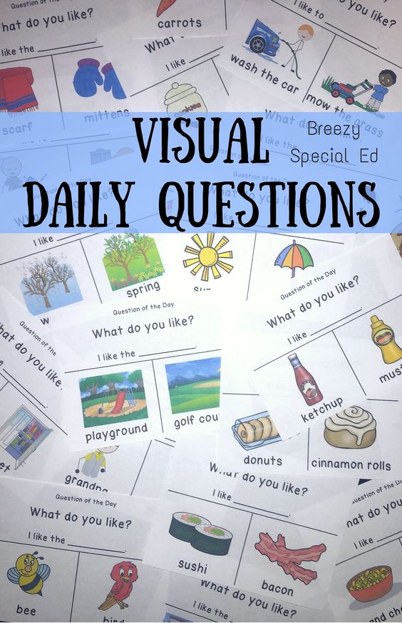 More Visual Daily Questions for the Year for Special Ed and Autism Cla ...