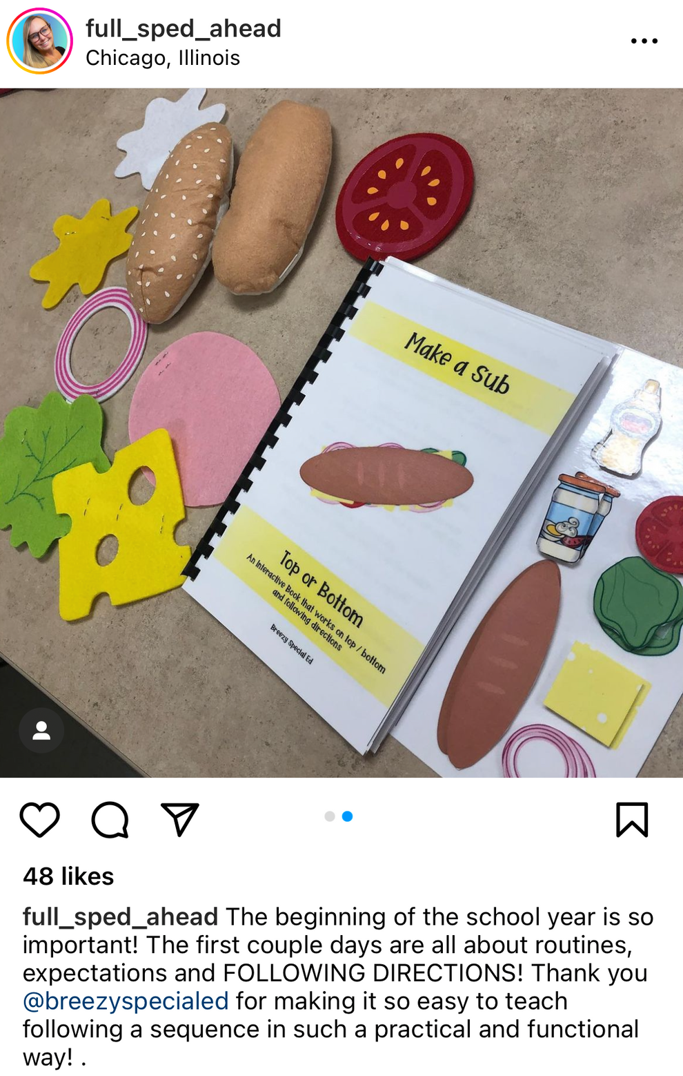 Food Adapted Books Following Directions (Left / Right and More) for Sp ...