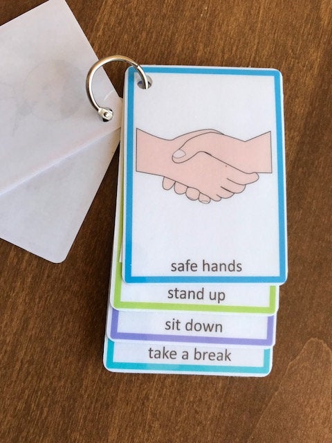 Visual Rules Keychain/Lanyard for Special Education – Breezy Special Ed