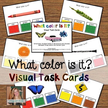 What color is it? Visual Task Cards (Autism and Special Education ...
