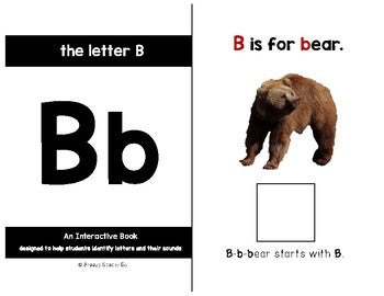 Alphabet - Letter B - REAL PICTURE Adapted Book – Breezy Special Ed