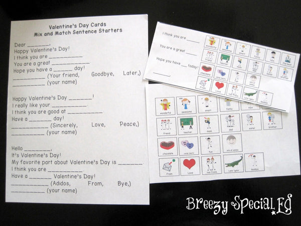Valentine's Day Cards: Differentiated for ALL your Special Ed Students ...